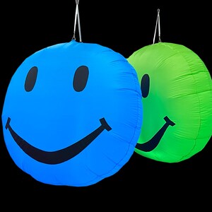 LED Inflatable Happy Face Decoration, Happy Face Party, Neon Party ...