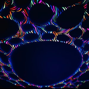 UV Zebra Print Ceiling and Wall Canopy, UV Decor, Black Light Tapestry ...