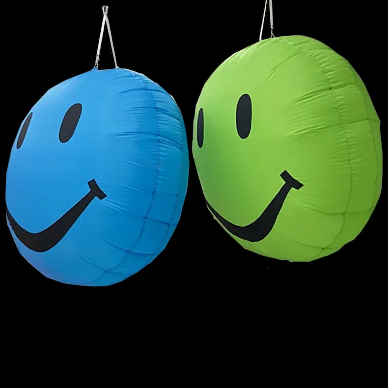 LED Inflatable Happy Face Decoration, Happy Face Party, Neon Party ...