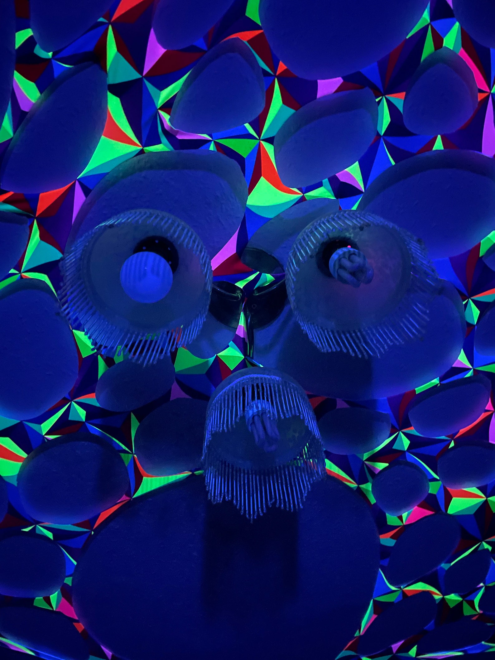 UV Geometric Ceiling Canopy, Stretch Decor,uv Decor, Black Light ...