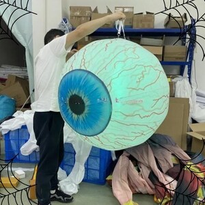 Ultimate Spooky Decor Bundle Pack, Inflatable LED Eyeballs, 2 Pack of ...