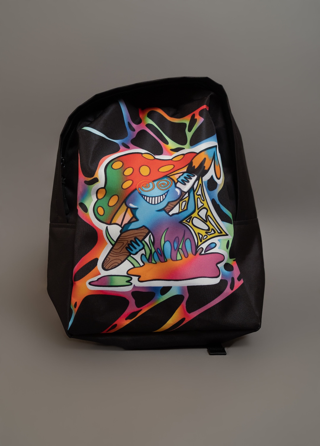 Trippy Hippy Mushroom Festival Backpack Mushroom Rucksack - Etsy