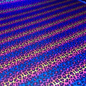 Uv-reactive Leopard Print Material, Blacklight Fabric, Funky Fabrics ...
