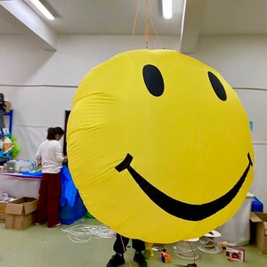 LED Inflatable Happy Face Decoration, Happy Face Party, Neon Party ...