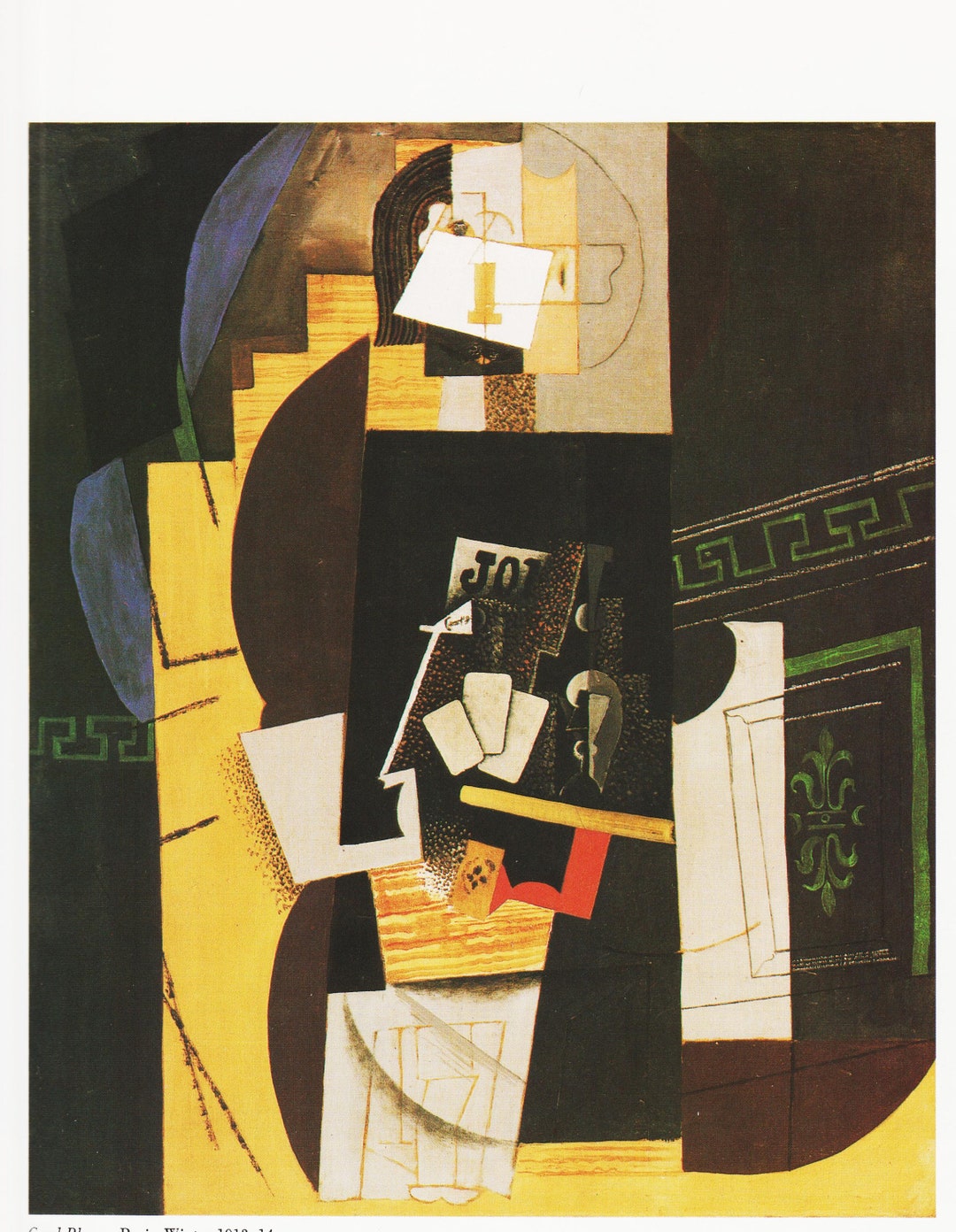 Pablo Picasso Print Modern Wall Art Vintage Cubism Print "card Player ...