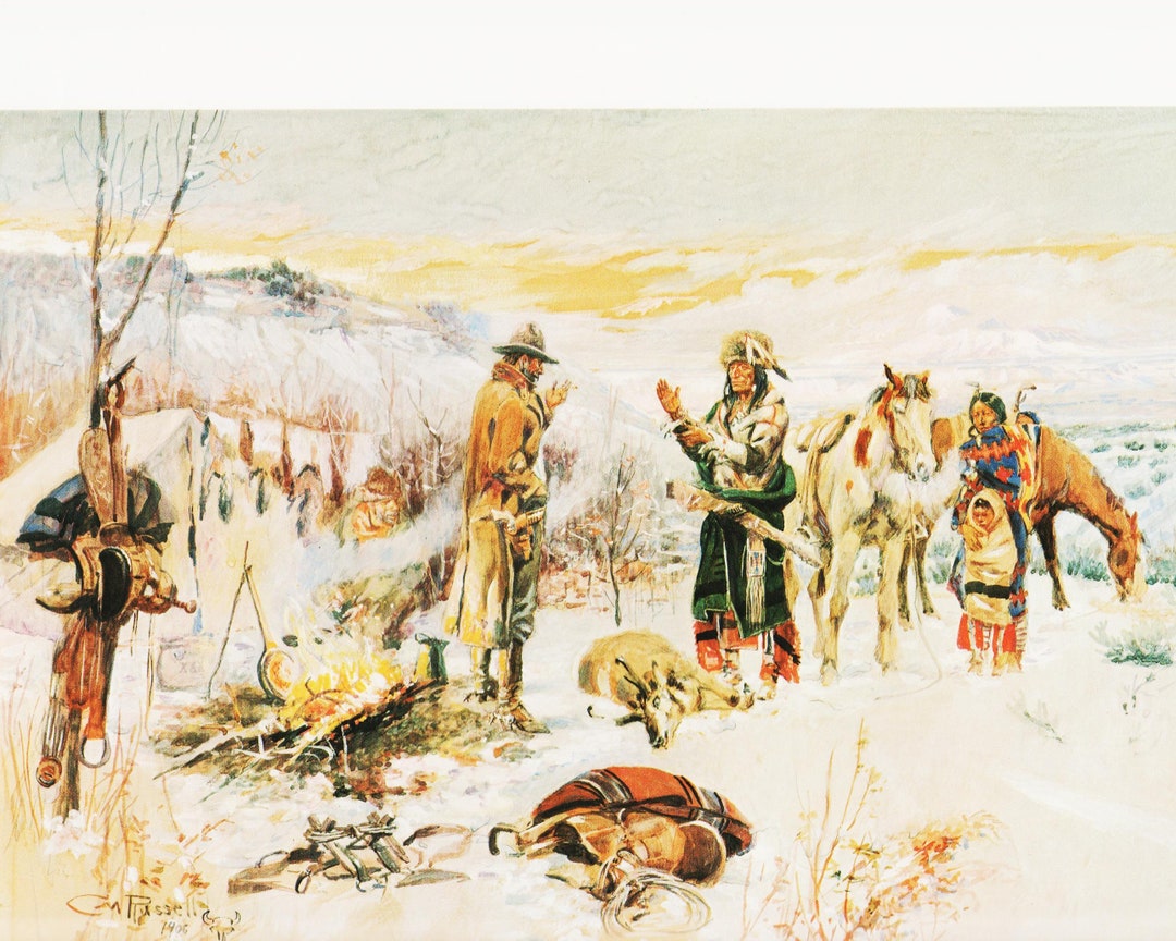 Charles M Russell Frontier Artwork for Vintage Western Art "wolf ...