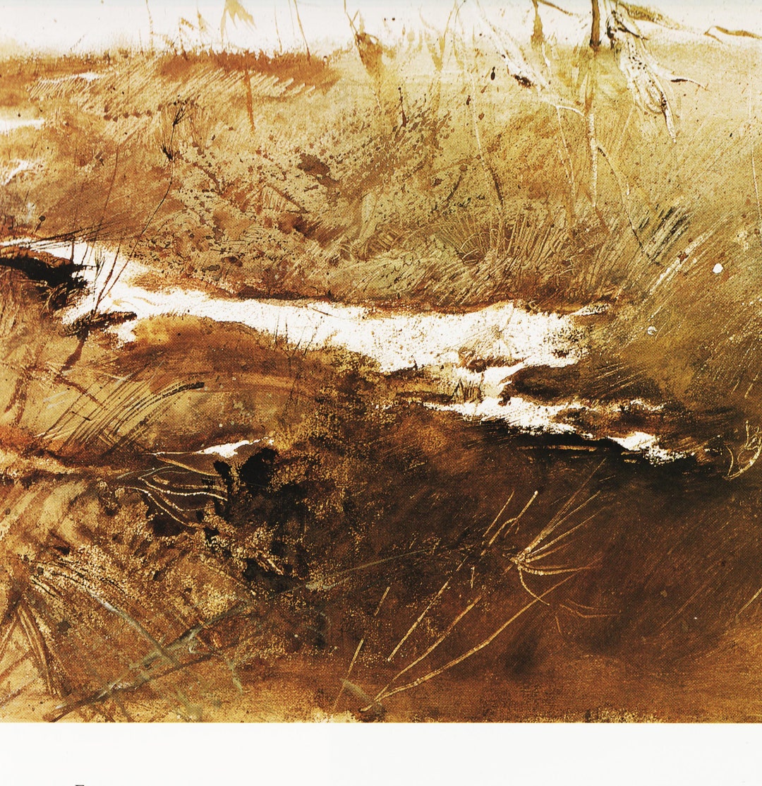Andrew Wyeth Print: "edge of Field" Rural Landscape Art (1995) - Etsy