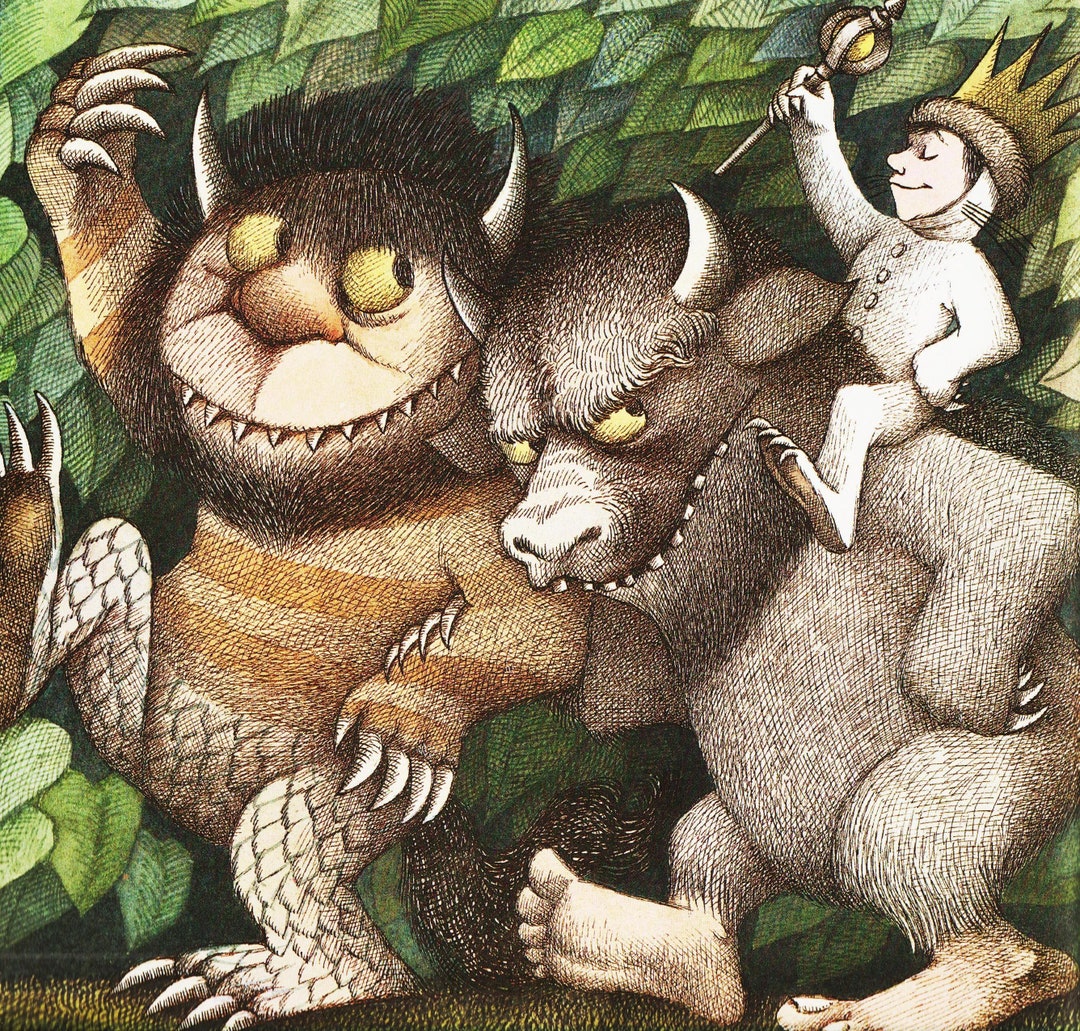 Nursery Print Maurice Sendak Art for Fantasy Illustration "max Riding ...
