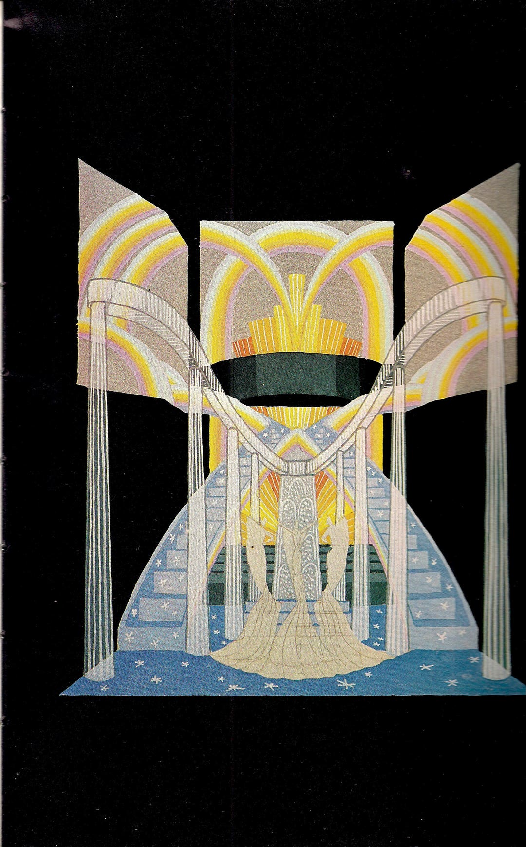 Vintage Erte Print Fashion Design for Art Deco Decor "bal Tabarin ...