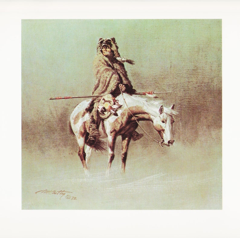 American Old West American Indian Art Print Wild West Art - Etsy