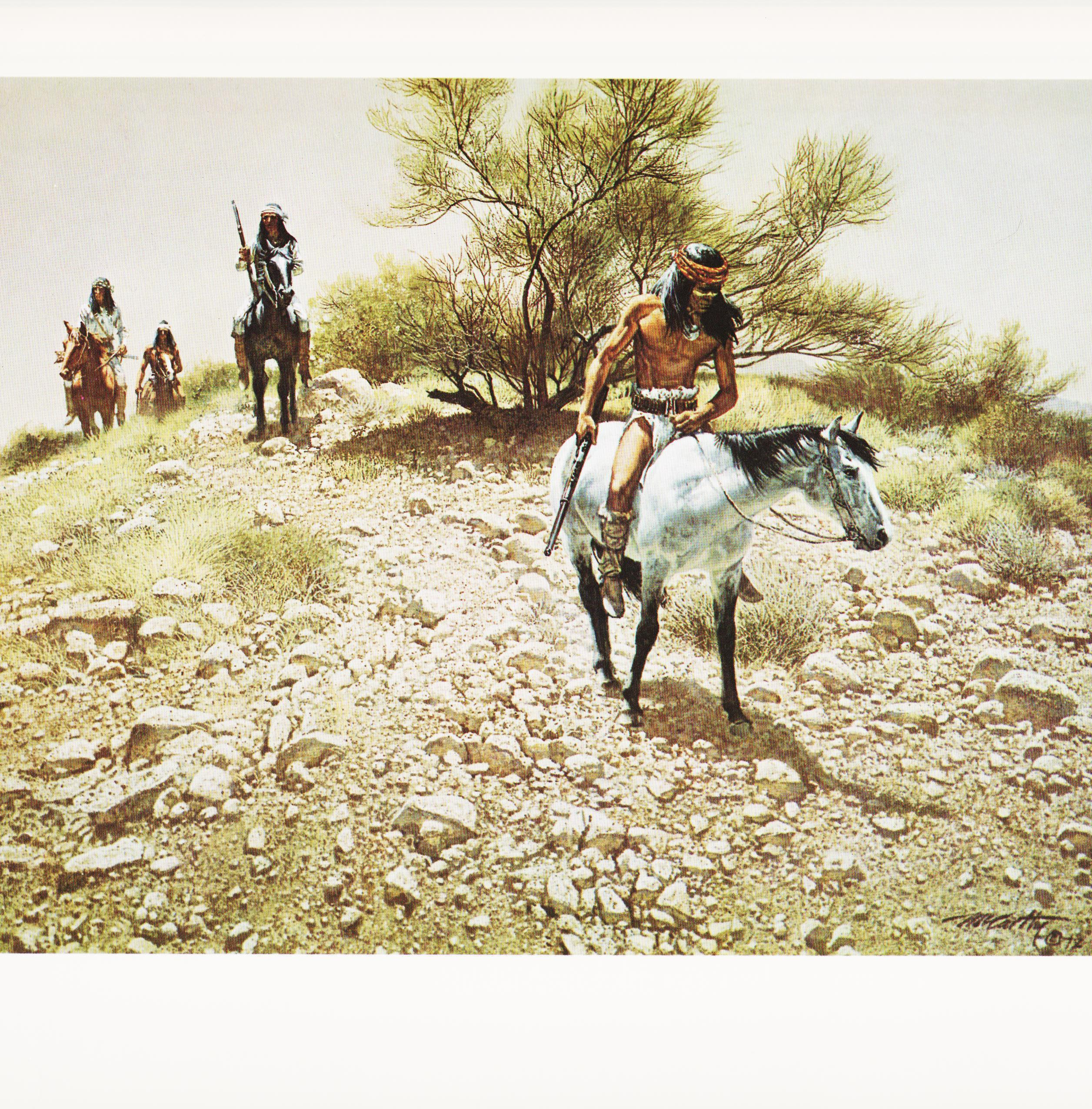Frontier Wall Art Western Decor Indian Art Print apache - Etsy