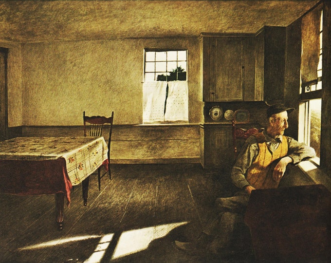 Andrew Wyeth Print Farmhouse Wall Art henry Teel 12.5 X 16.5 Maine ...