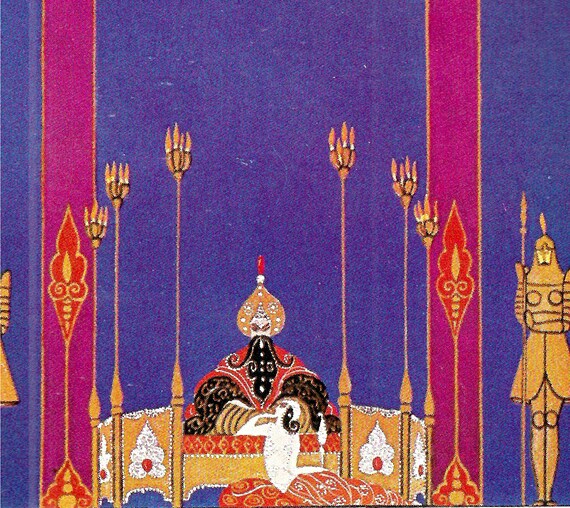 Art Deco Decor Vintage Erte Print Erte Stage Set - Etsy