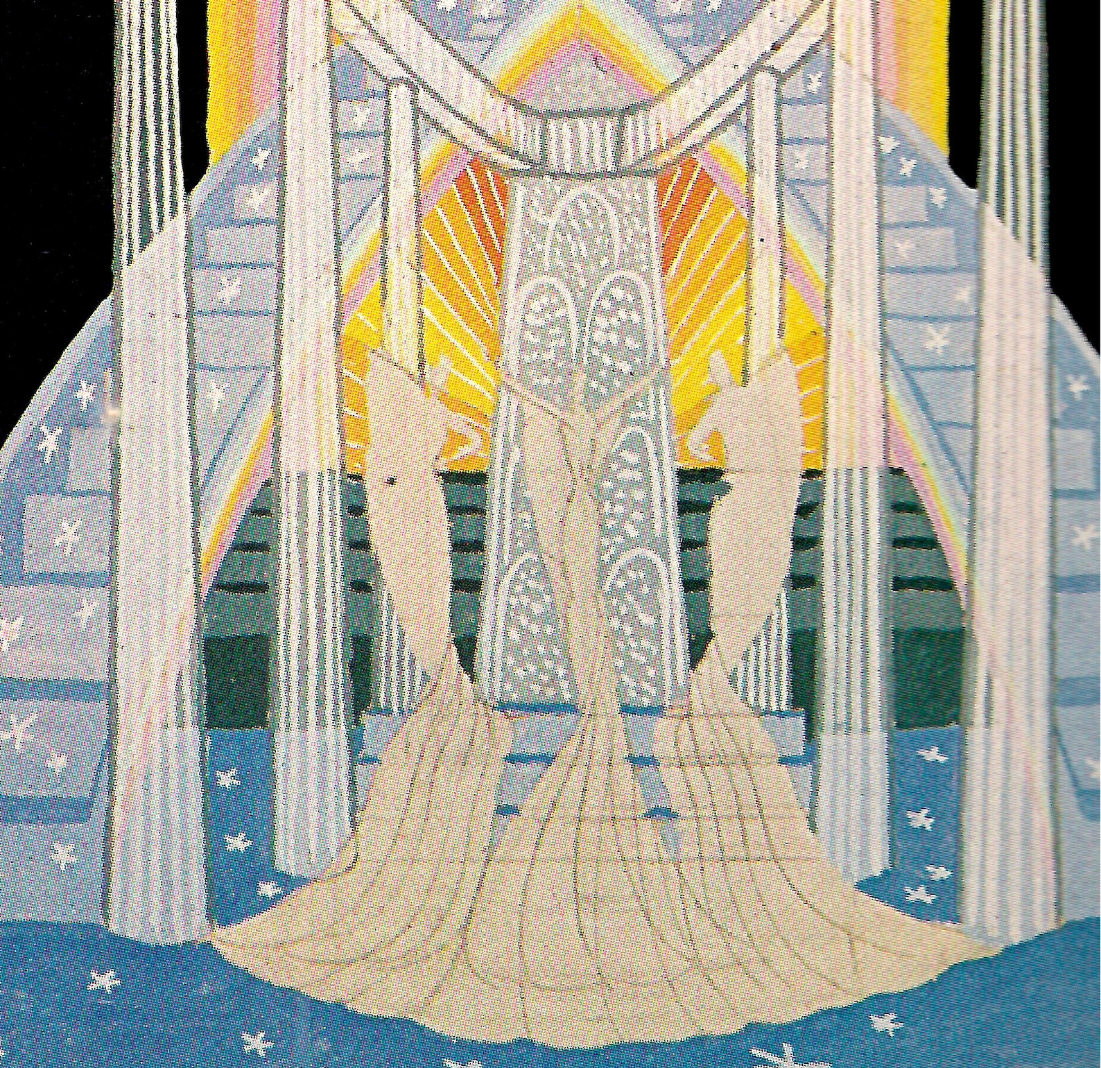 Vintage Erte Print Fashion Design for Art Deco Decor "bal Tabarin ...