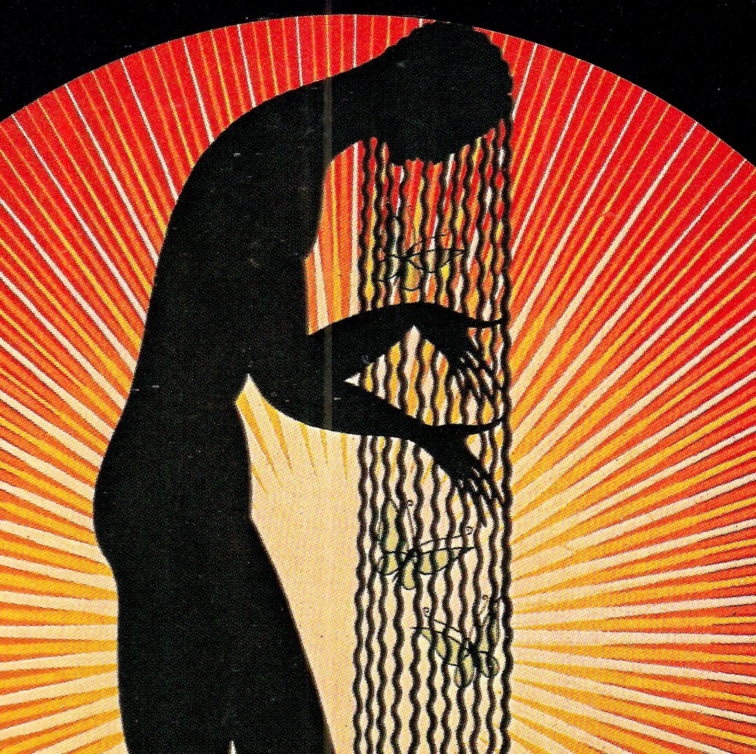 Erte Print Art Deco Decor Magazine Cover Art ombre Et Lumiere Vintage ...