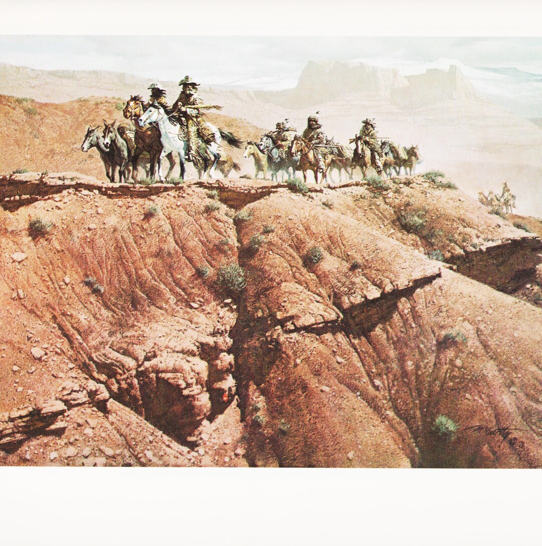 Frank Mccarthy Print Old West Art American Frontier "mountain Men ...