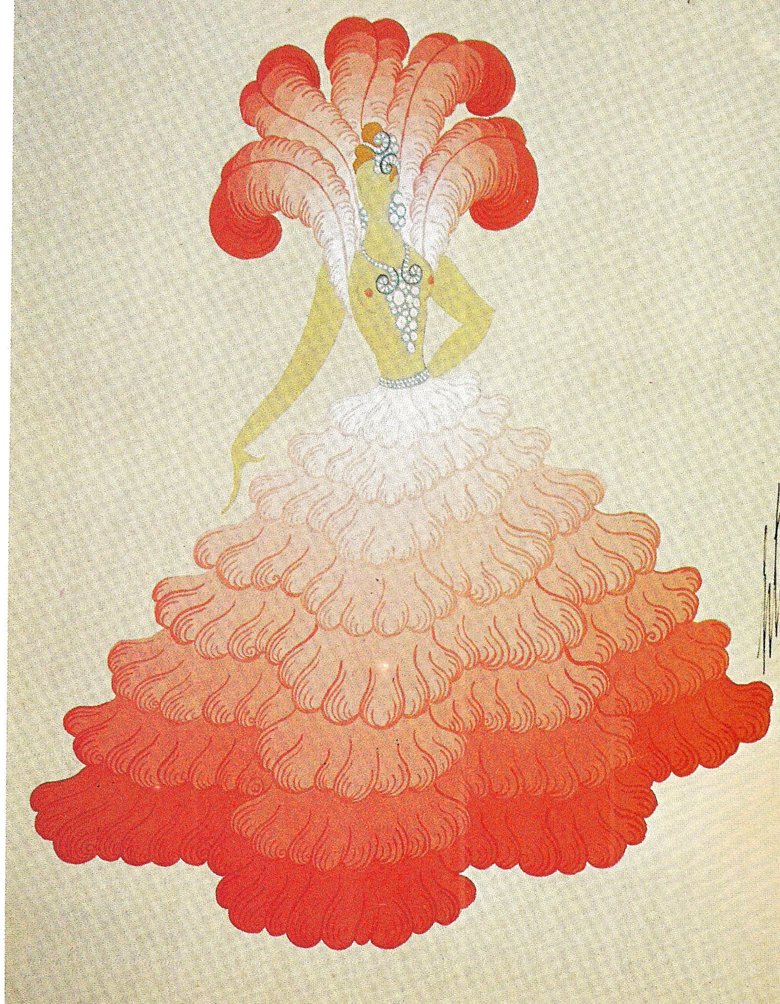 Vintage Erte Print Fashion Design Art Deco Decor blondes - Etsy