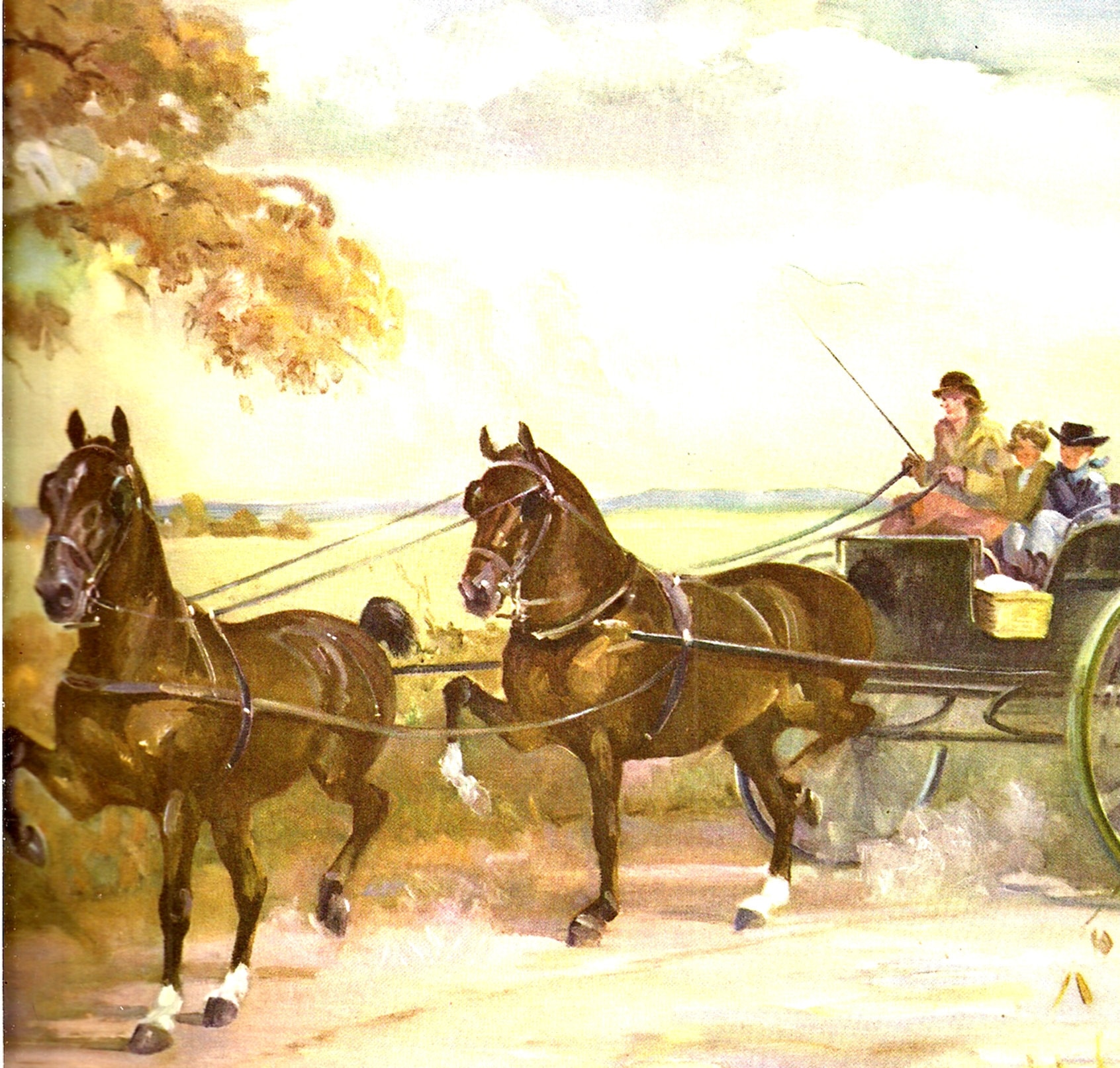 Vintage Horse Art Equestrian Decor Nursery Print hackney - Etsy