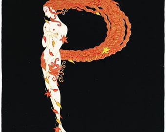 Erte Alphabet Series | Etsy