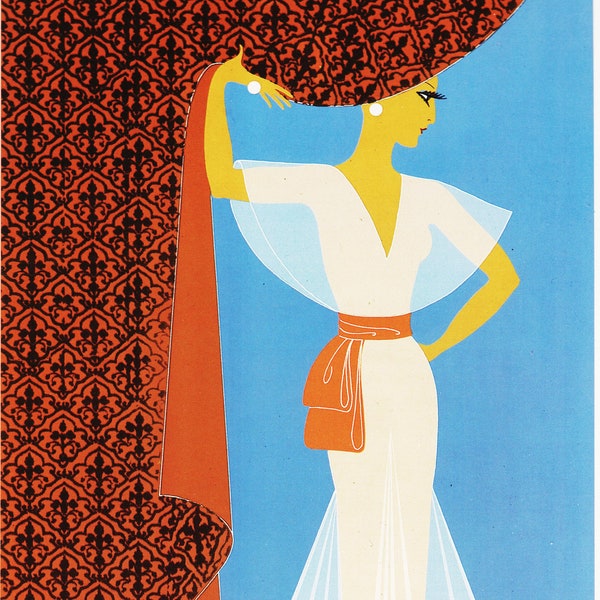 Erte Fashion Print - Etsy