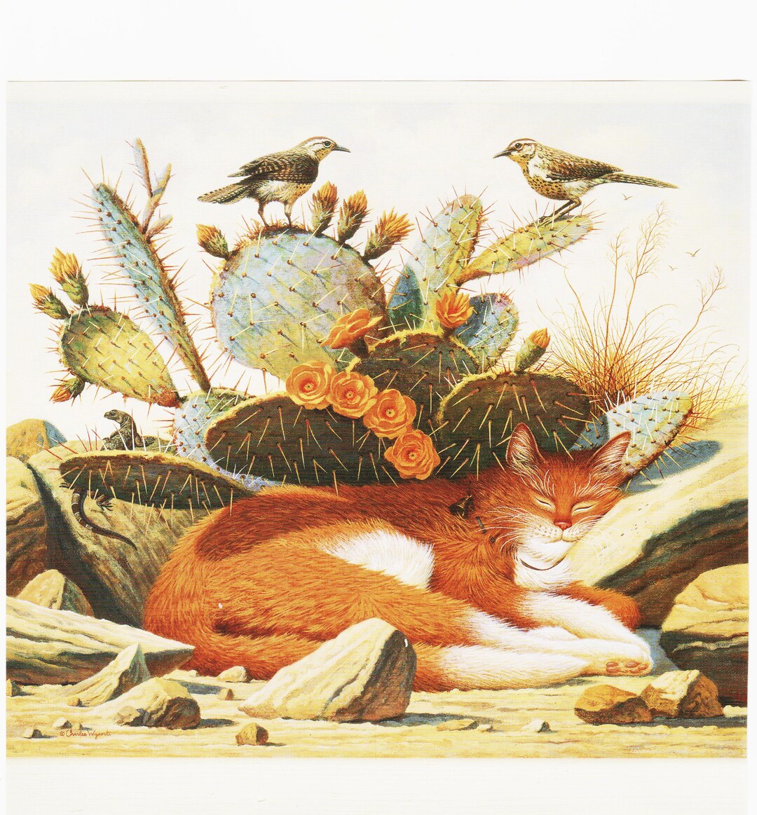 Naive Cat Print Wysocki Wall Art for Farmhouse Decor - Etsy