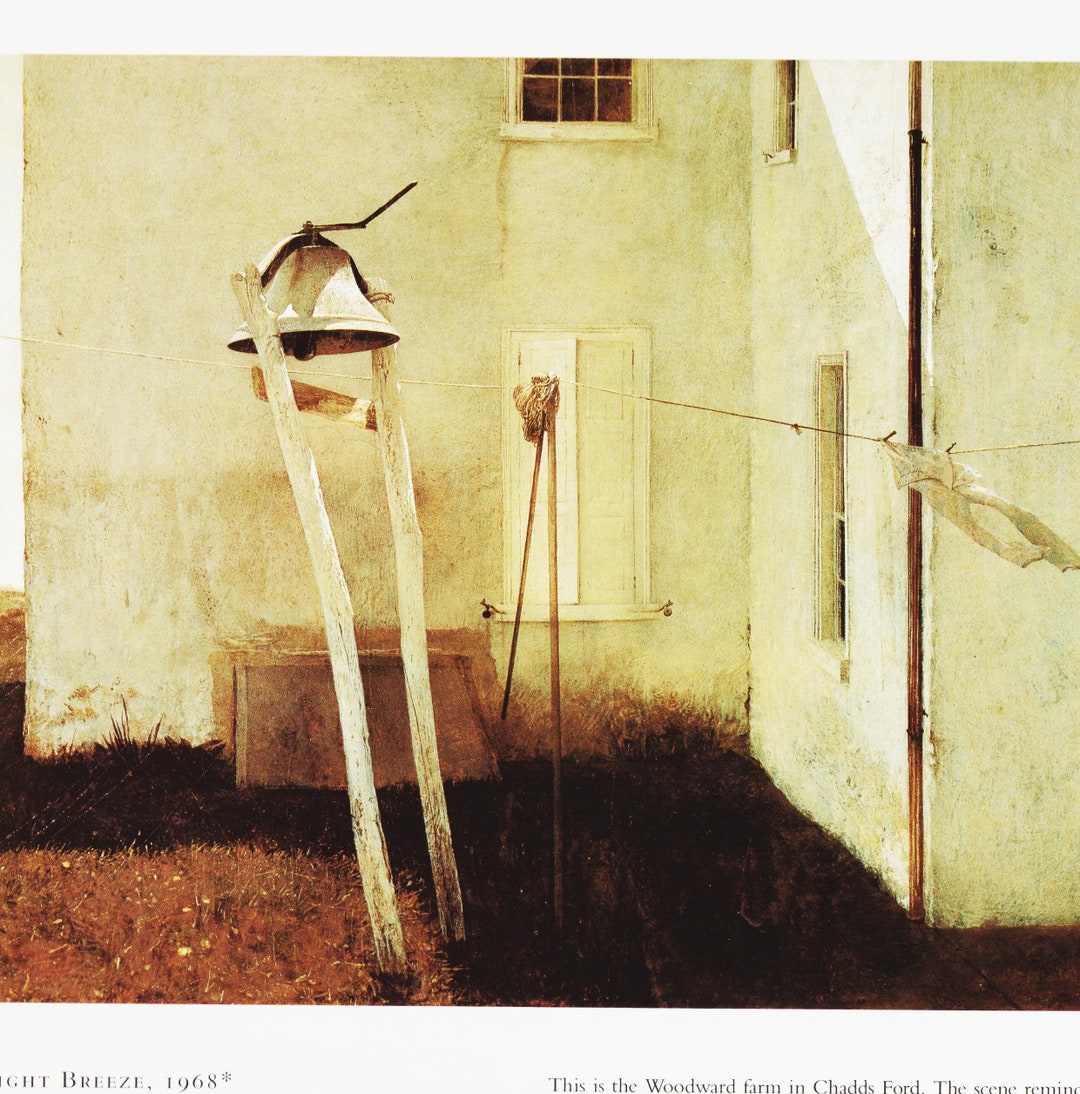 Andrew Wyeth Artwork Country Wall Art Wyeth Art Print "slight Breeze ...