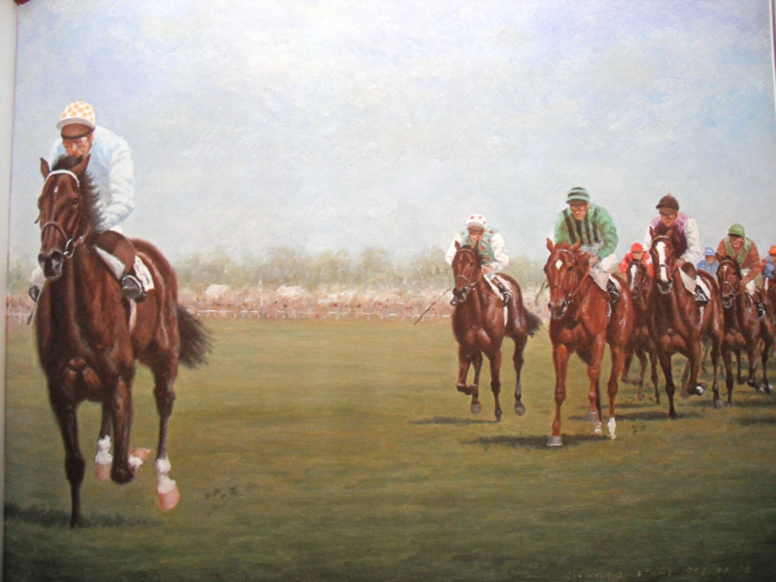 Horse Racing Print Equestrian Wall Art of Race Horse - Etsy