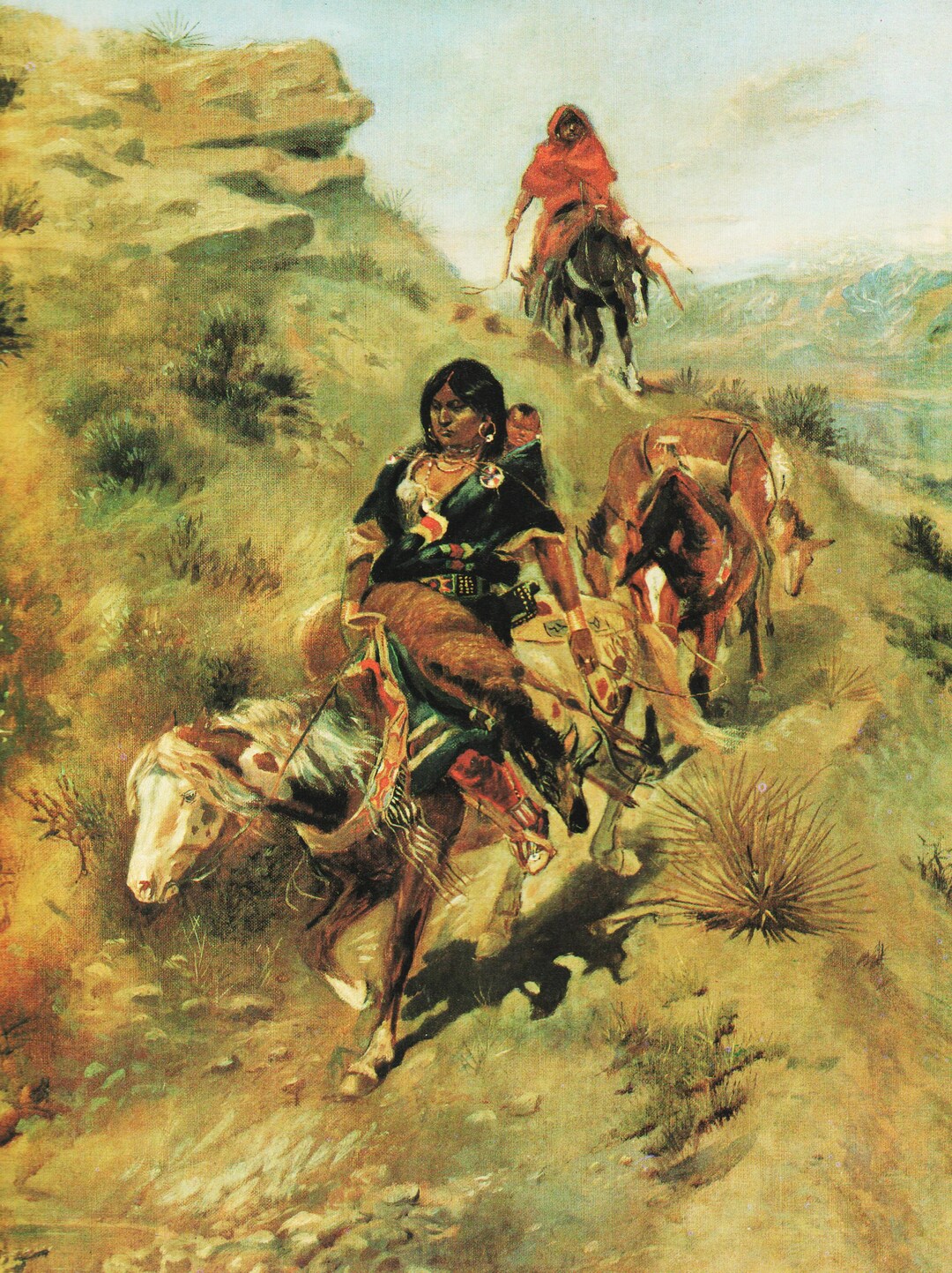 Western Frontier Art American Landscape for Indian Picture for Charles ...