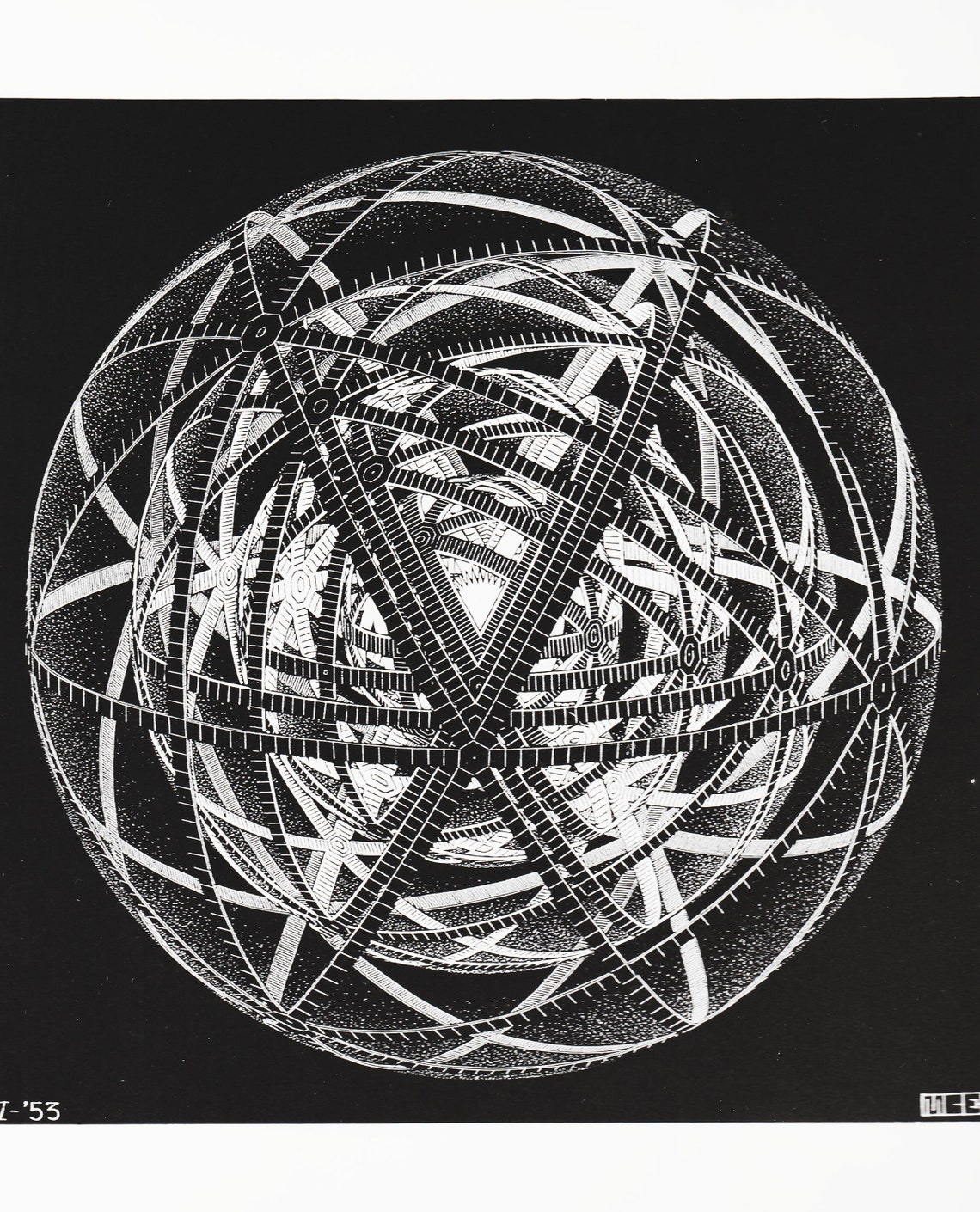 Escher Art Print MC Escher Relativity Drawing for Modern Wall | Etsy