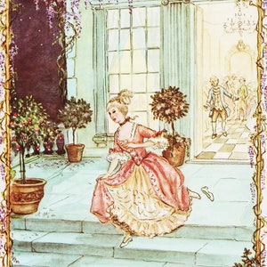 Tasha Tudor Print of Fairytale Art for Girls Room Decor "cinderella ...