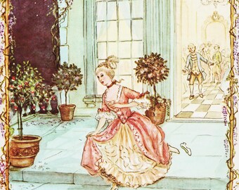 Tasha Tudor Print of Fairytale Art for Girls Room Decor "thumbalina ...