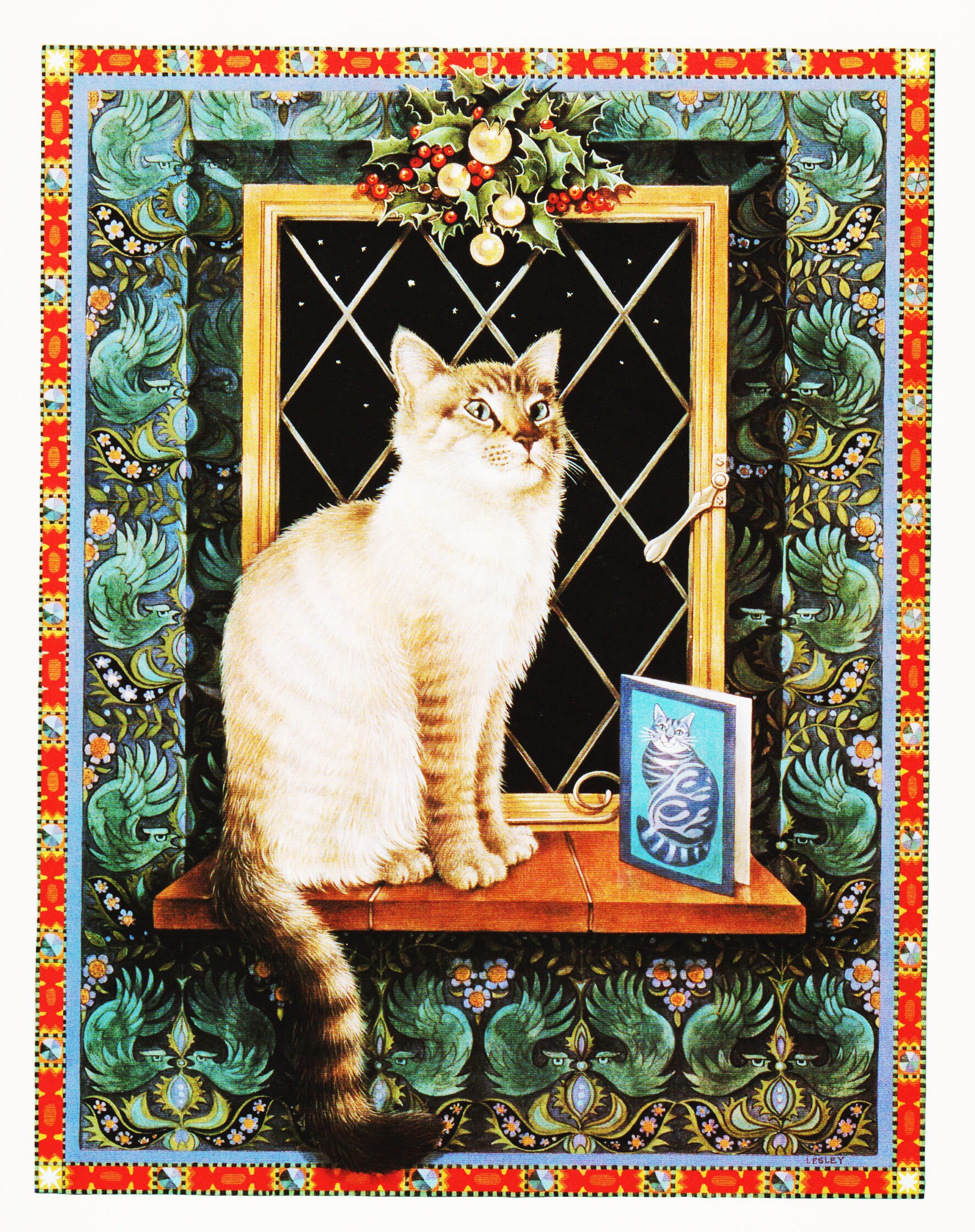 Cat Nursery Decor Vintage Cat Print for Cat Wall Art On | Etsy