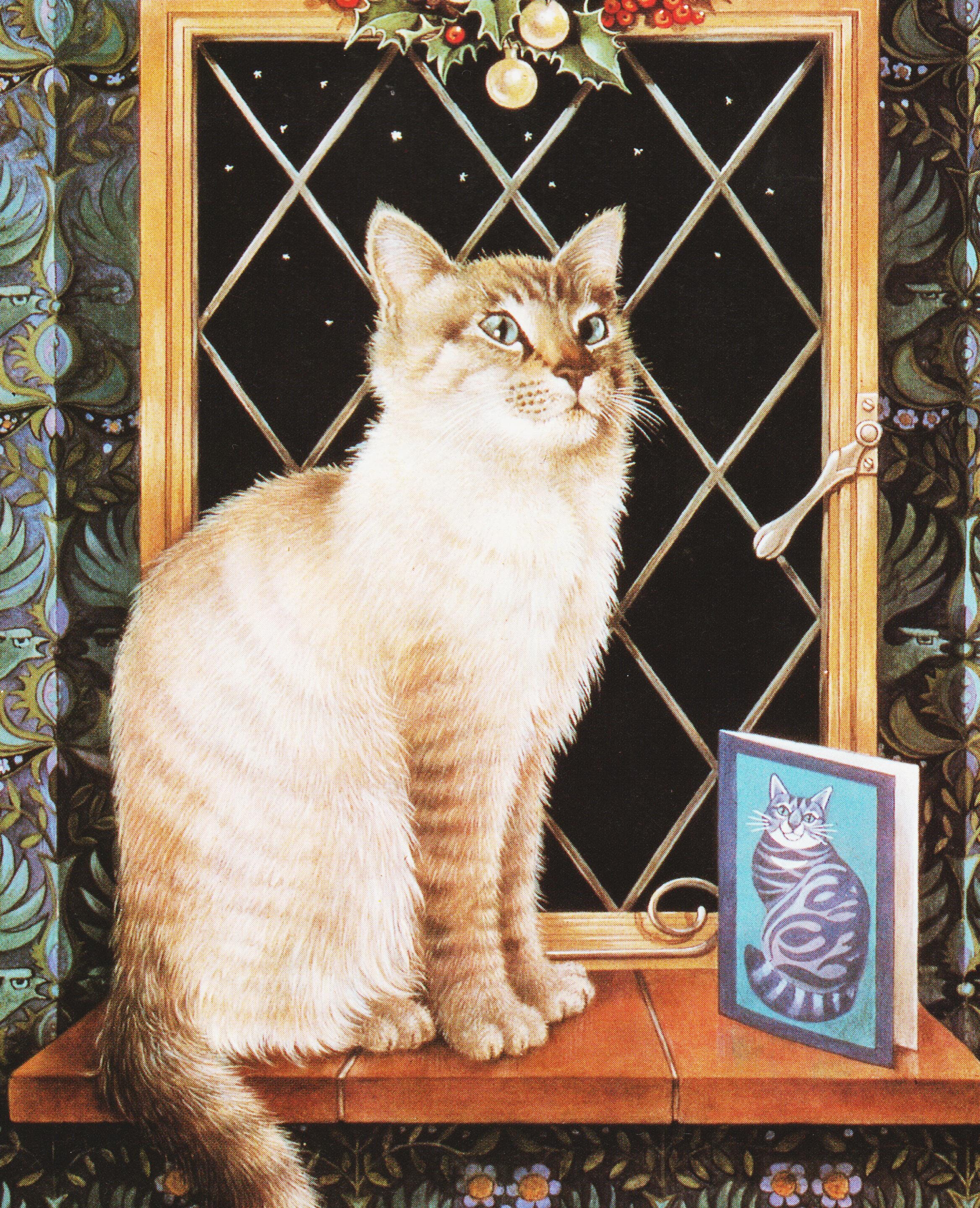 Cat Nursery Decor Vintage Cat Print for Cat Wall Art On | Etsy