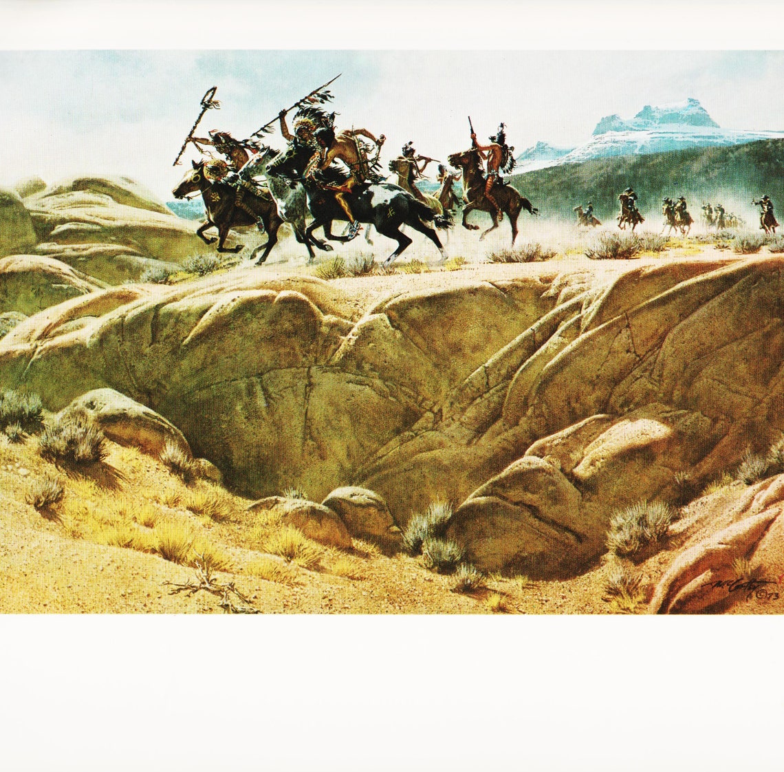 Indian Wall Art Old West Print American Frontier | Etsy