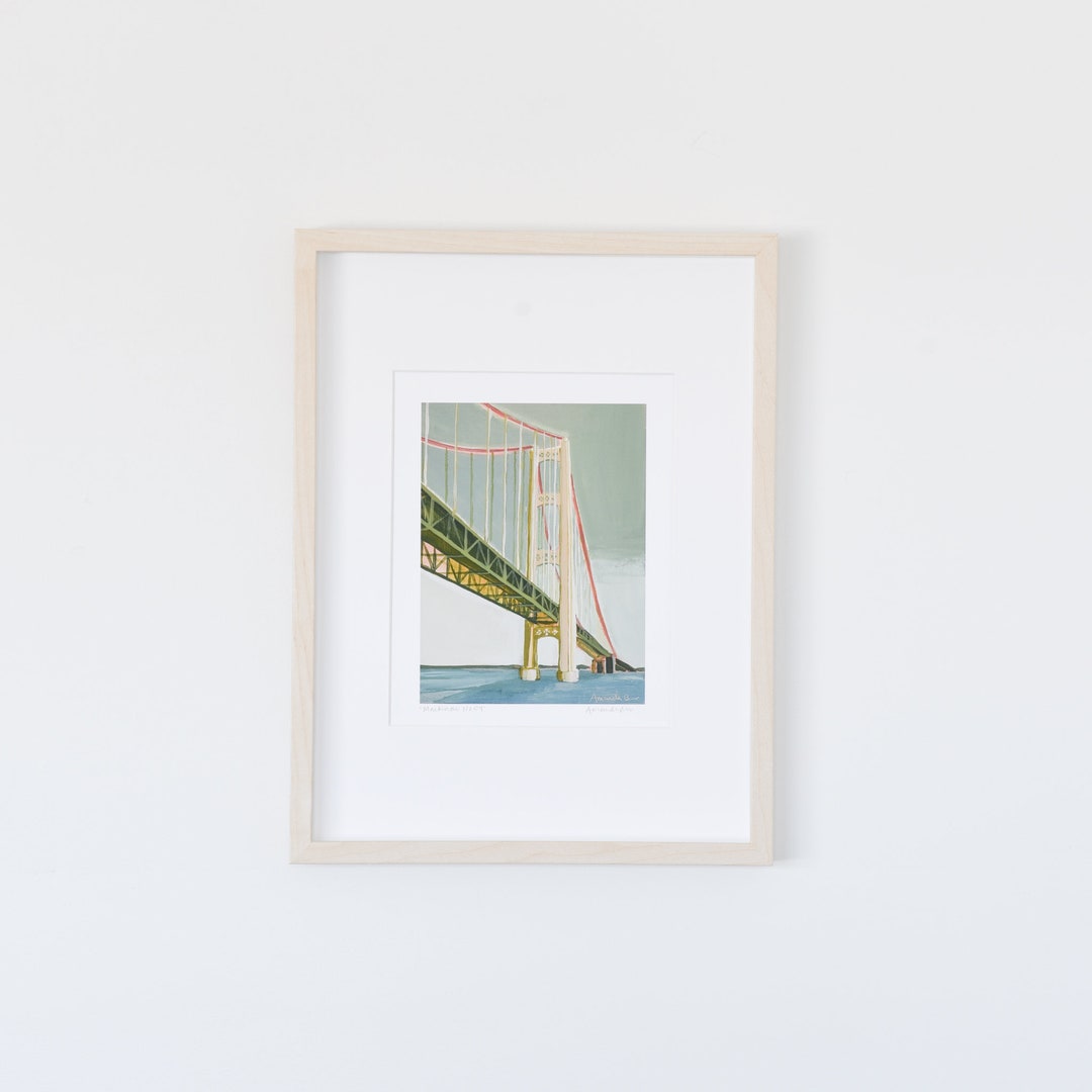 8x10 Mackinac Bridge No.04 Fine Art Print | Amanda Bur Art - Etsy