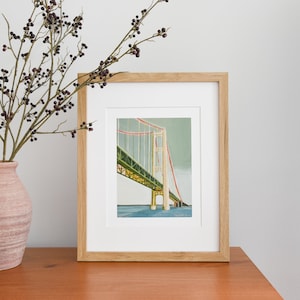8x10 Mackinac Bridge No.04 Fine Art Print | Amanda Bur Art - Etsy