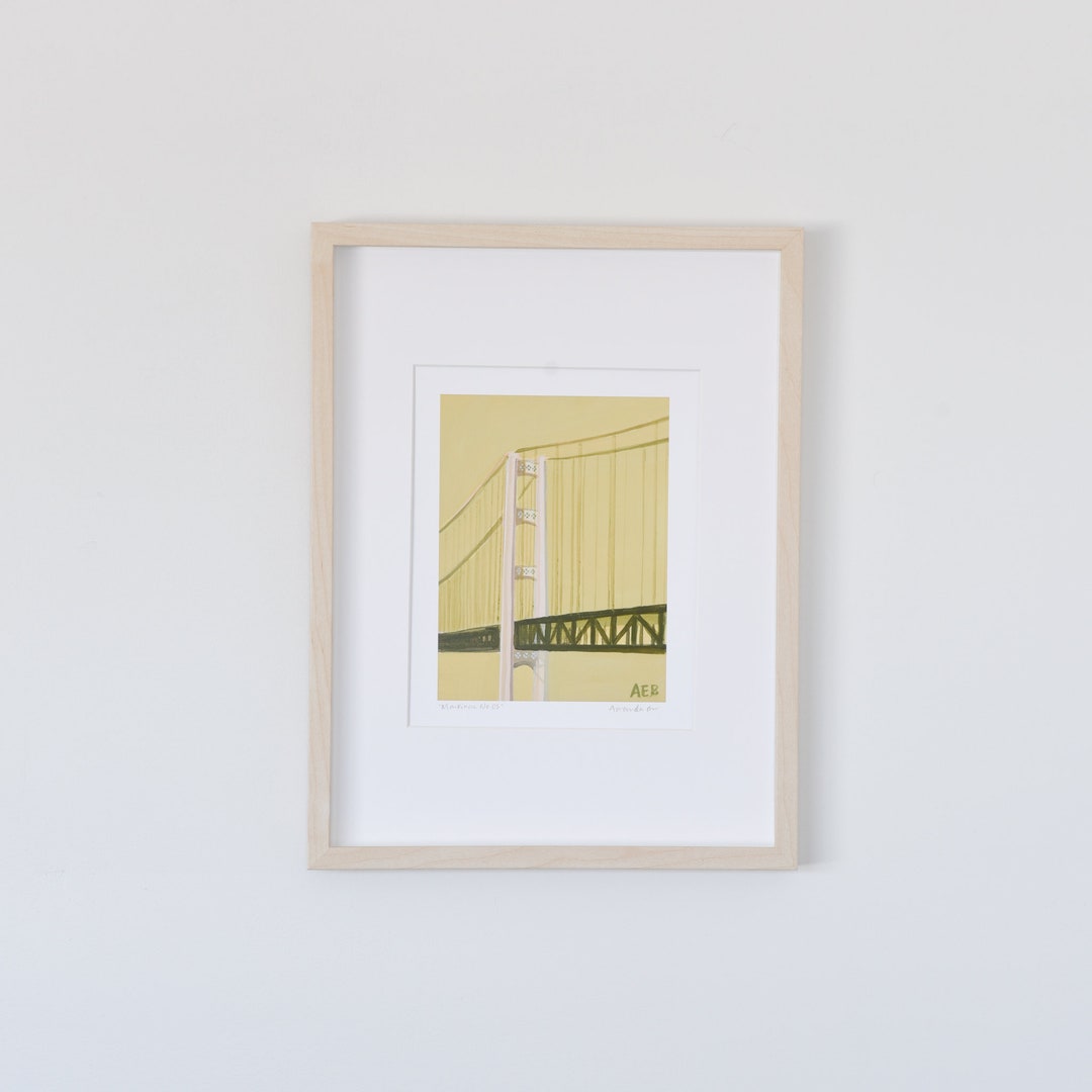 8x10 Mackinac Bridge No.05 Fine Art Print | Amanda Bur Art - Etsy