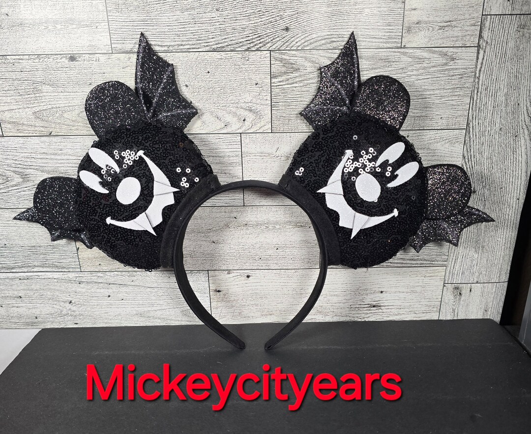 Dracula Mickey Vampire Bat Ears - Etsy