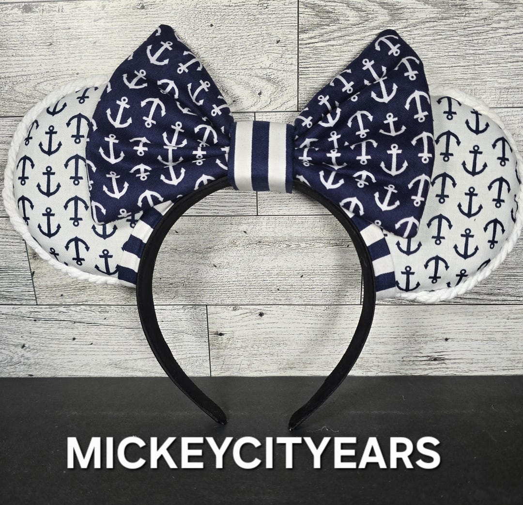 Anchor Print Ears. Sailing Ears Cruise Ears - Etsy