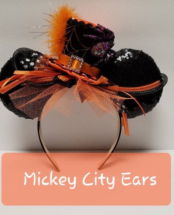 Halloween Spider Top Hat Mickey Ears - Etsy