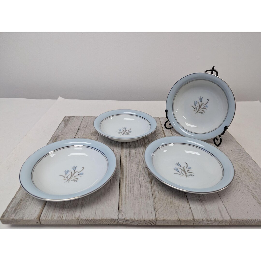 Set of 4 Noritake Bluebell Dessert Bowls 5558 Fine China - Etsy