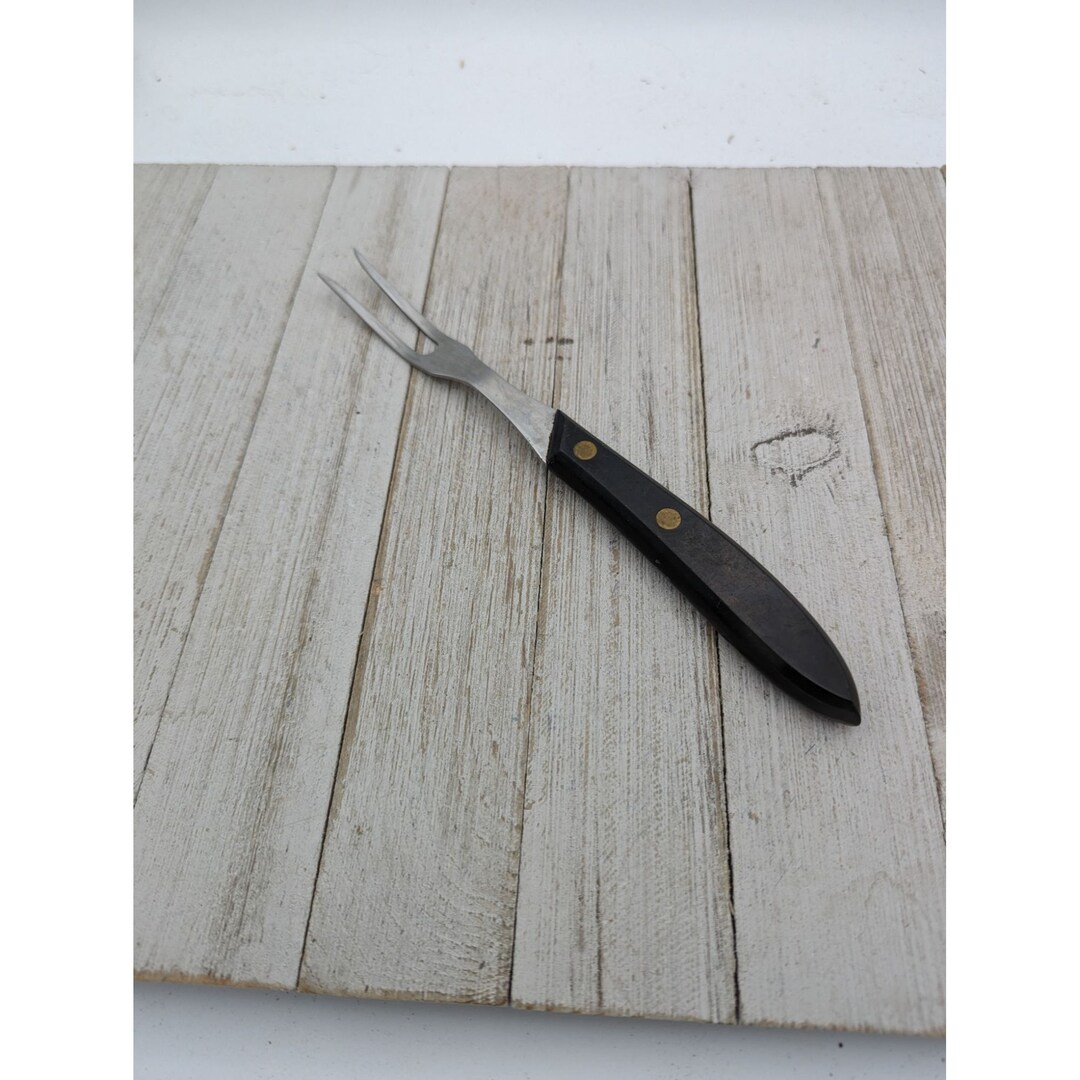 Vintage Stanley Meat Turning Fork 2 Prong 9 Black Handle - Etsy
