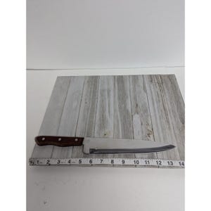 Used Maxam Chef's Knife 9" Stainless Blade Wood Handle - Etsy