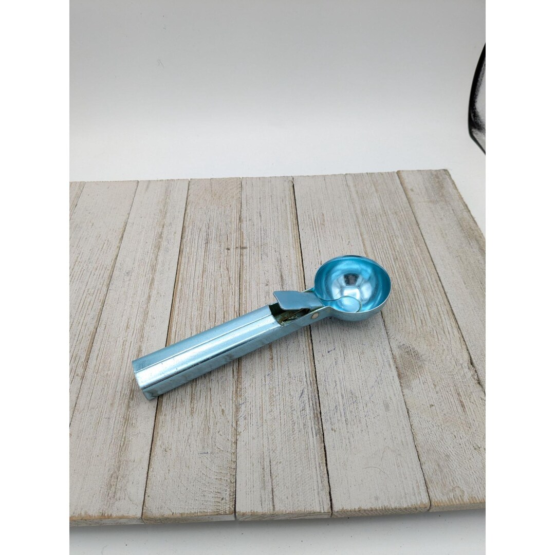 Vintage Blue Ice Cream Scoop Aluminum 7 - Etsy