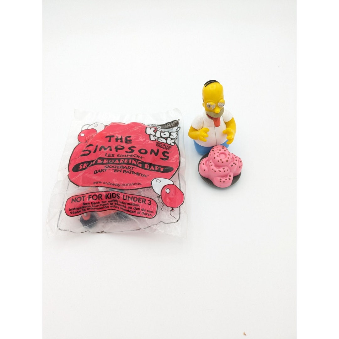 SUBWAY Kids Pak Meal the Simpsons Toys 1997 Set of 2 - Etsy