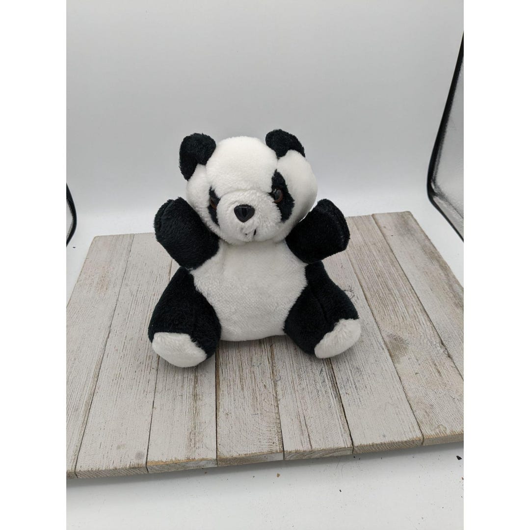 Vintage Janbo Trading Panda Bear Plush Stuffed Animal Toy 6" Mother and ...