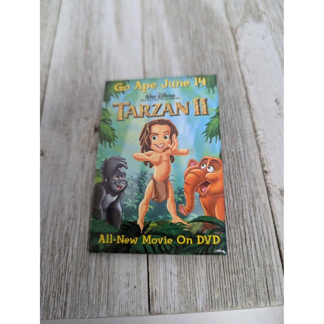 Disney Tarzan II Movie Promotional Pinback Button 3"x2" Pin - Etsy