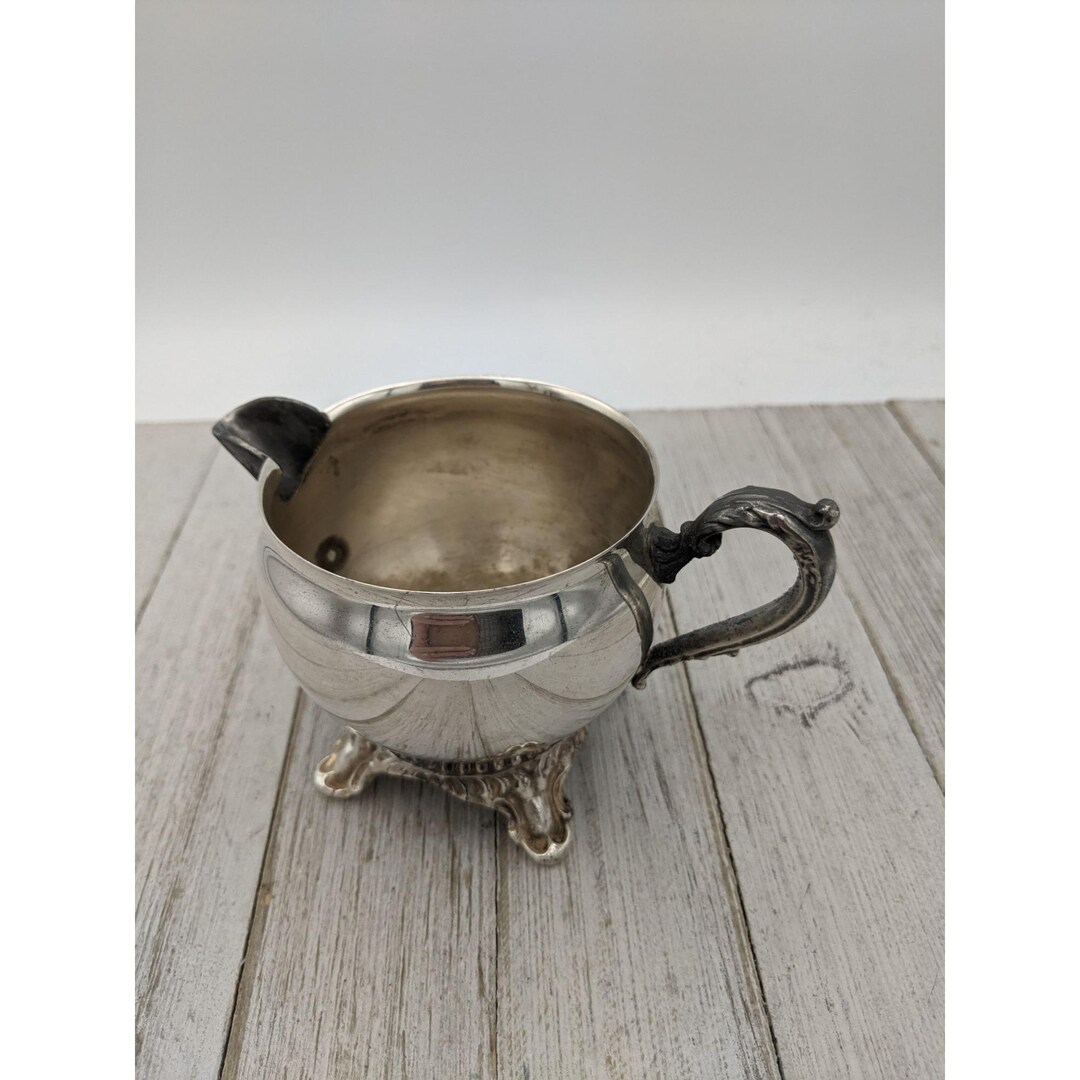 Silverplate Footed Creamer Pitcher 3" - Etsy