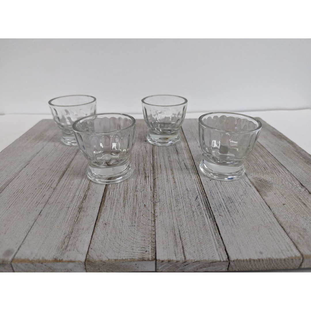 Vintage BC Glass Egg Cups Glass Set of 4 -- 2 1/4" - Etsy