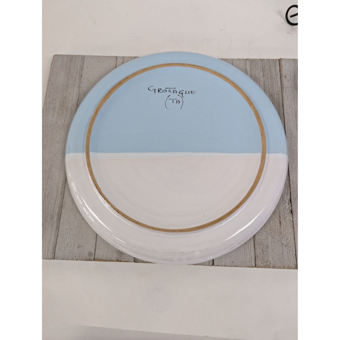 Grottaglie Ceramic Pottery Dinnerware Snowman Serving Platter Vintage ...